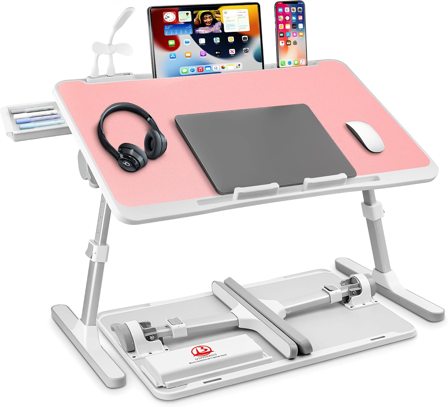 Amazon.com: Lap Desk Bed Tray Table,Adjustable Laptop Stand for Bed ...