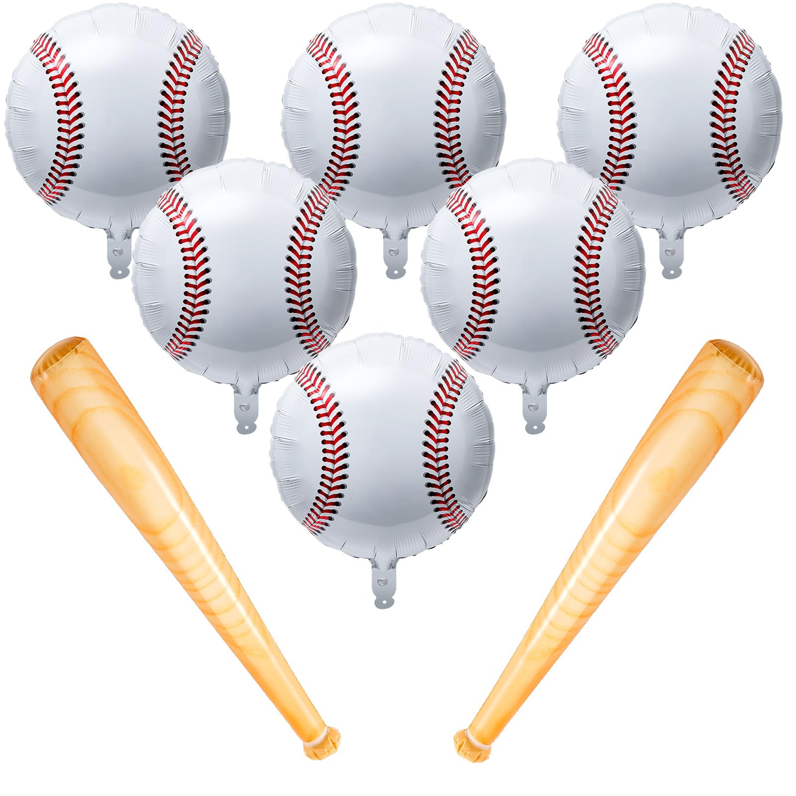 Snapklik.com : Rotatingpals 8 Pcs Inflatable Baseball Set 2 Piece 30.7 ...