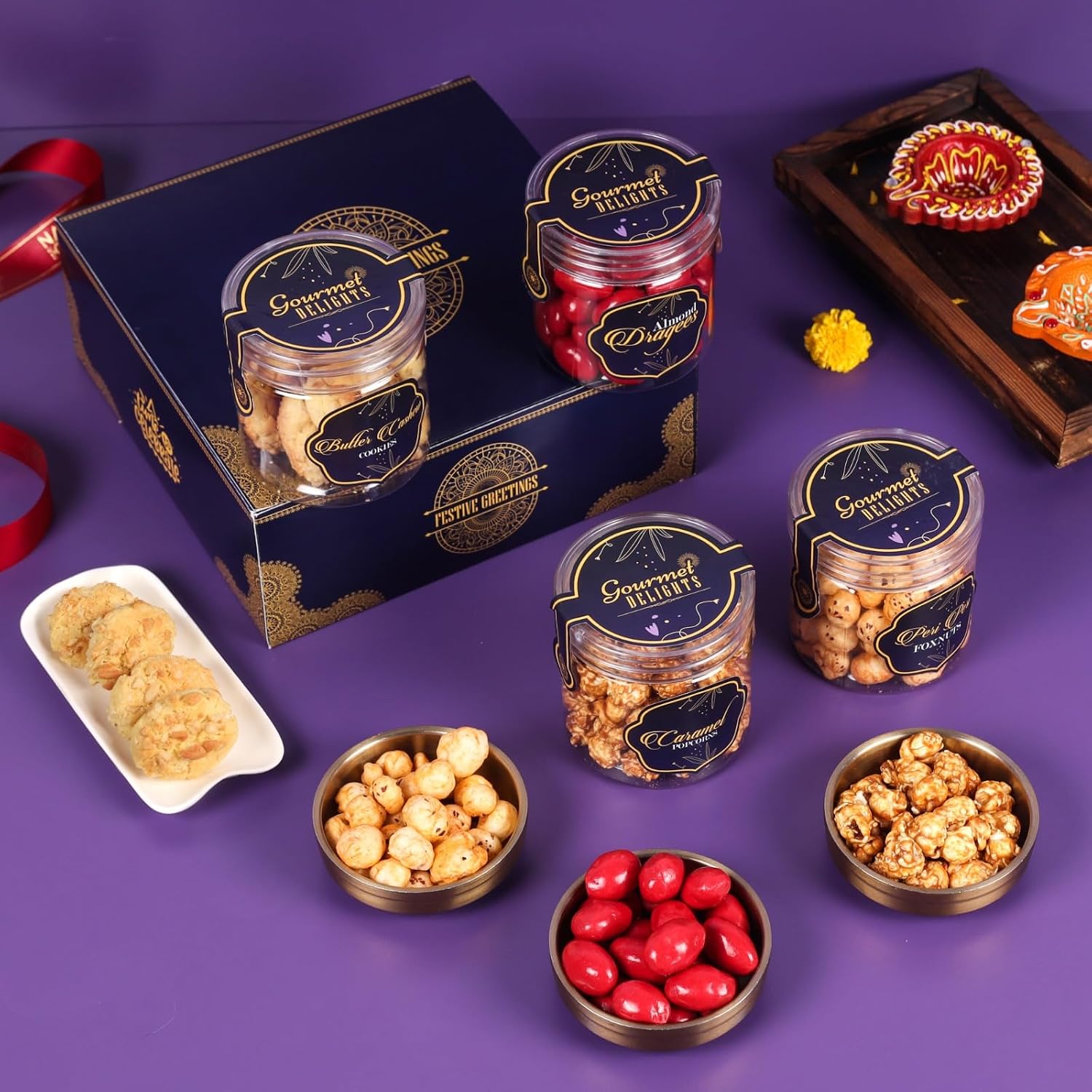 Chocolate Society Premium Gourmet Hamper - Peri Peri Fox Nuts, Caramel ...