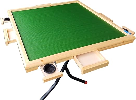 Digiline Chinese Mahjong Ma Jiang Table Fold-able Desk 櫸木麻雀枱桌 : Amazon ...
