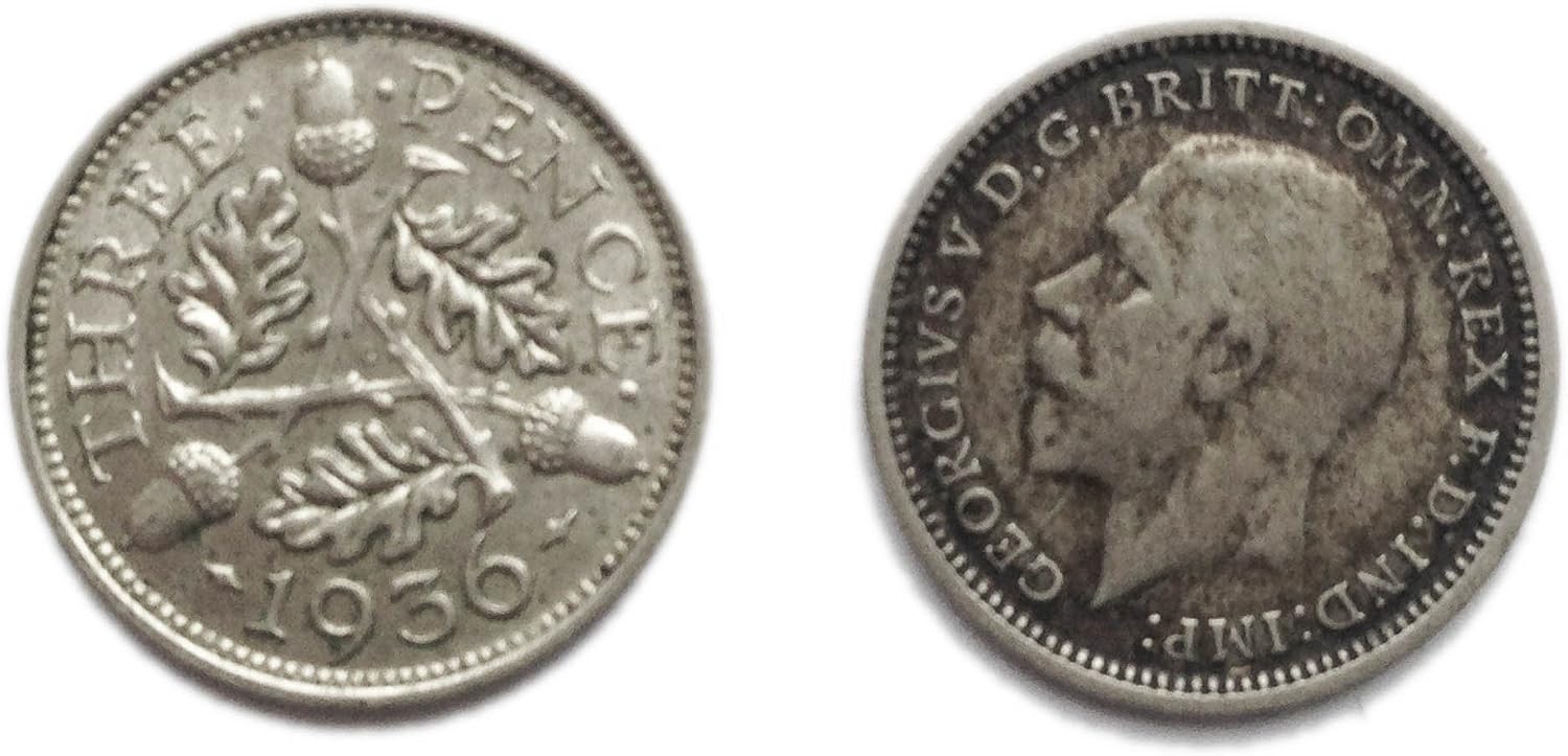 Collectible Coins - Circulated 1936 British Silver Threepence / 3d ...