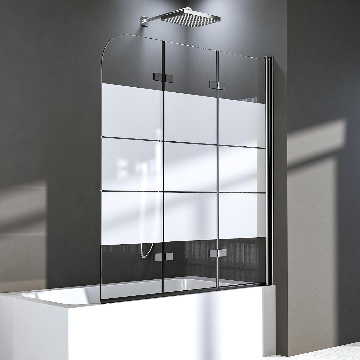 Elegantes Duschwand Fr Badewanne Schiebetr Bild