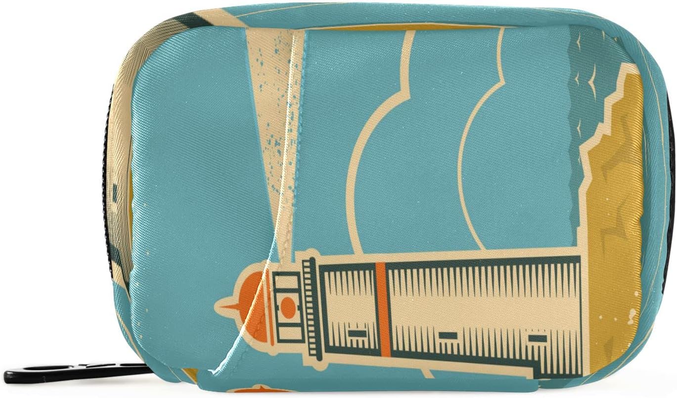 Amazon.com: Lighthouse Poster Pill Box 7 Day Pill Case Travel Pill ...