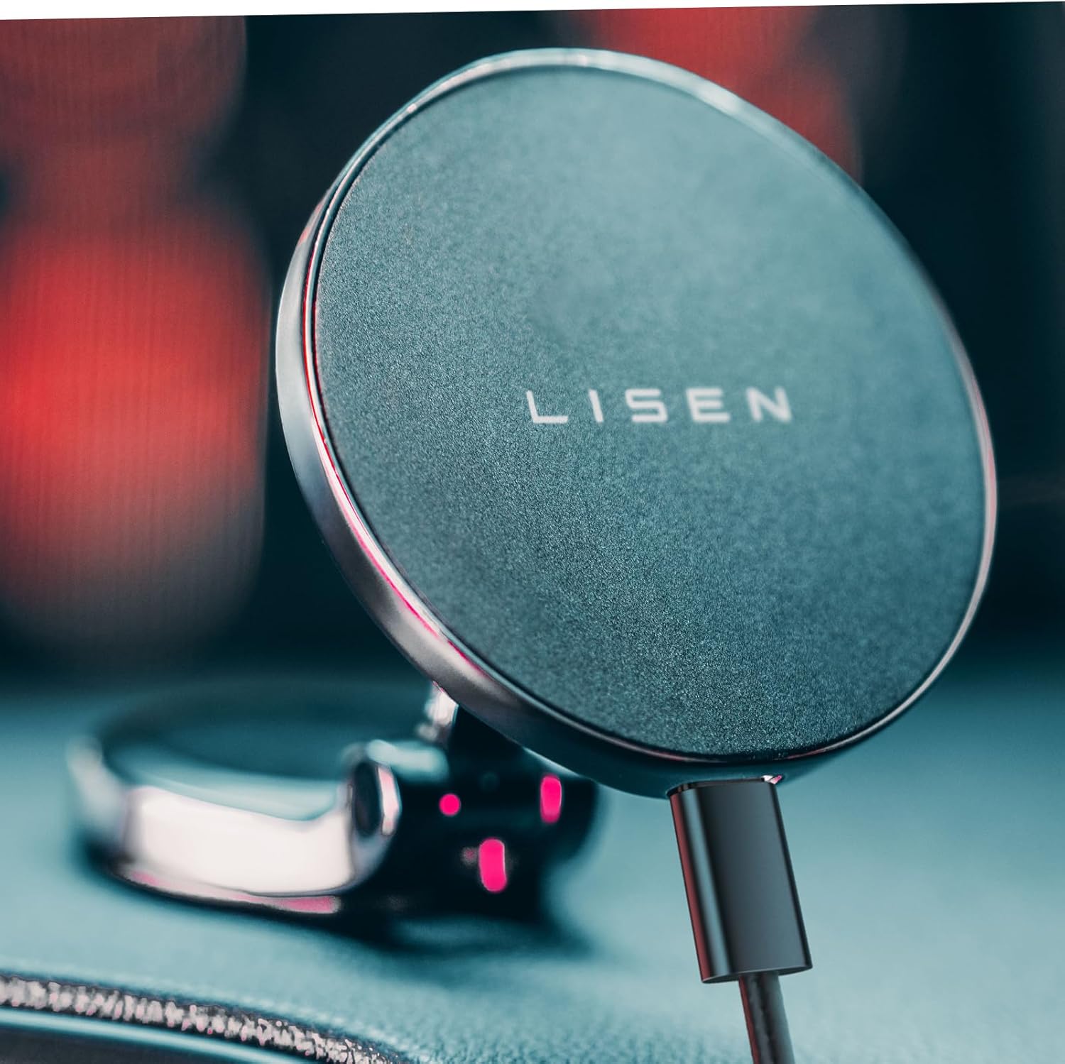 Amazon.com: LISEN for Magsafe Car Mount Charger, Wireless Car Charger ...