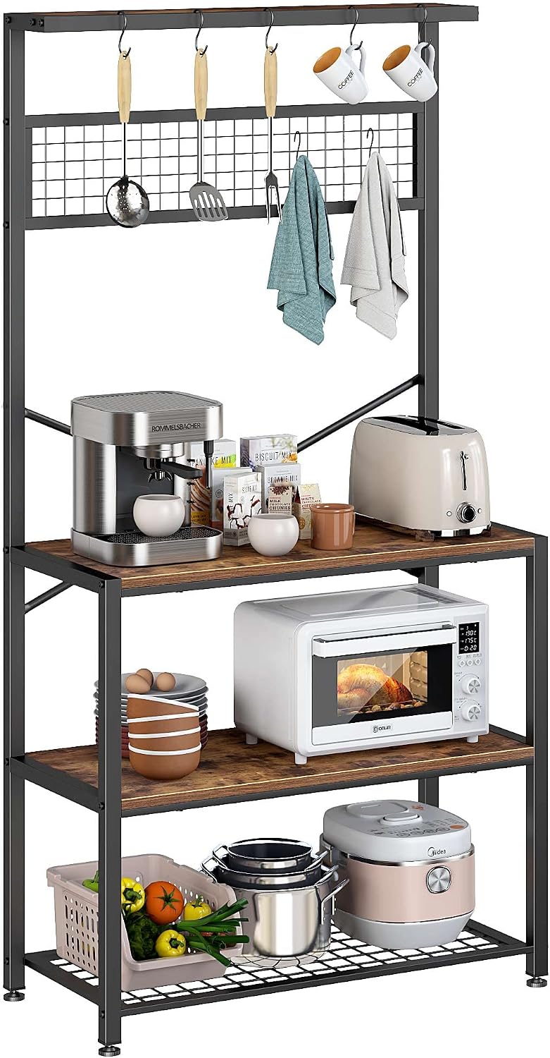 Amazon.com - Wellynap 3-Tier Kitchen Baker's Rack, Tall Kitchen Rack ...