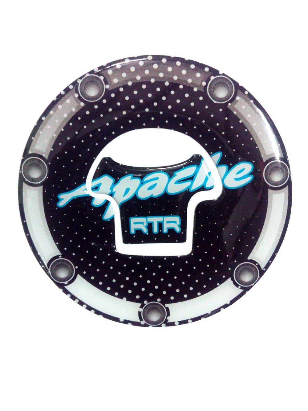Generic tvs Apache RTR Black Customize Vinyl Fuel Cap Sticker : Amazon ...