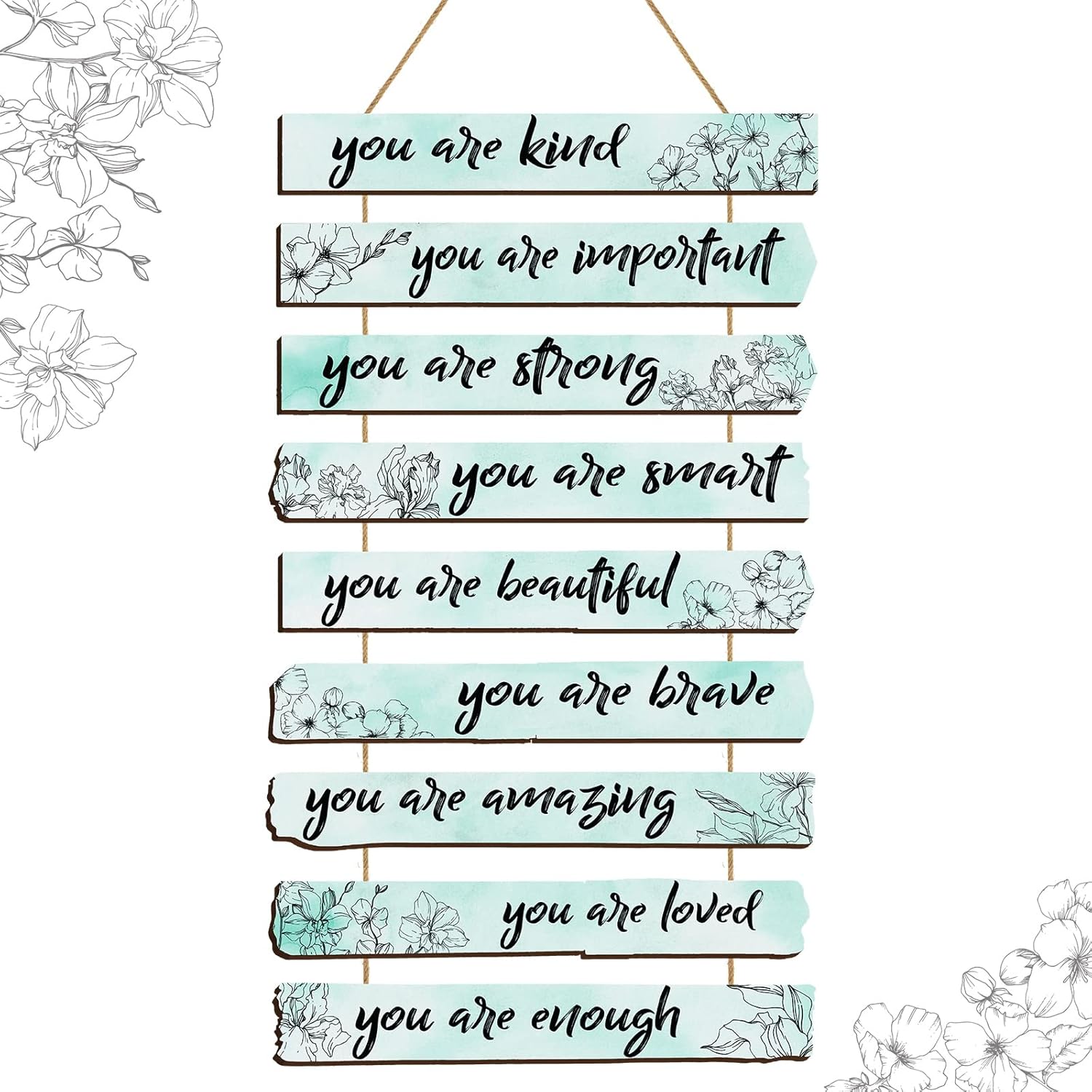 Amazon.com: Yookeer One Set of 9 Pieces Inspirational Floral Paris Wall ...