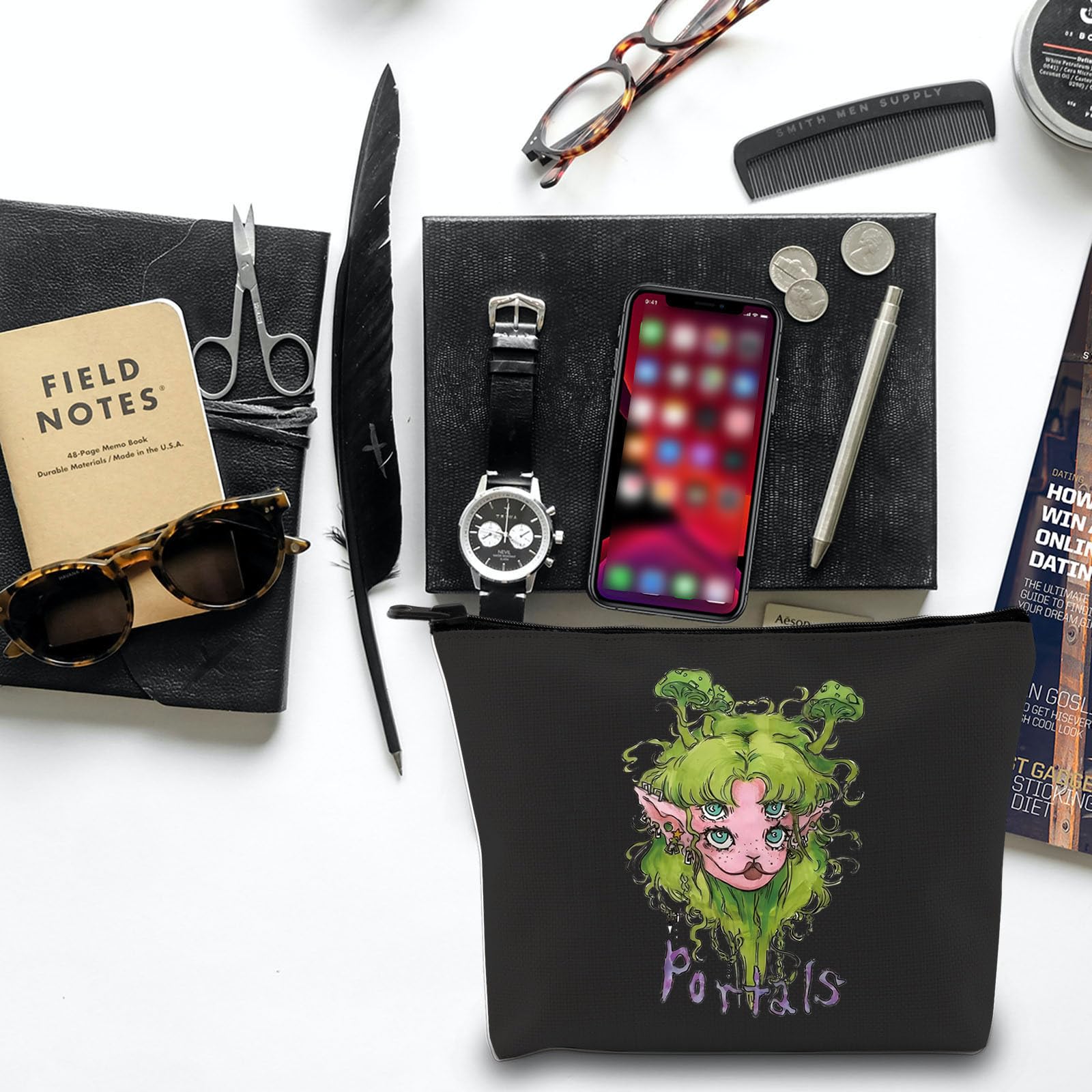 Snapklik.com : TOBGBE Fairy Singer Cosmetic Makeup Bag Singer Music ...