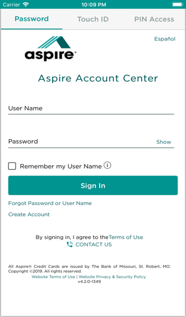 Aspire Card - App on Amazon Appstore