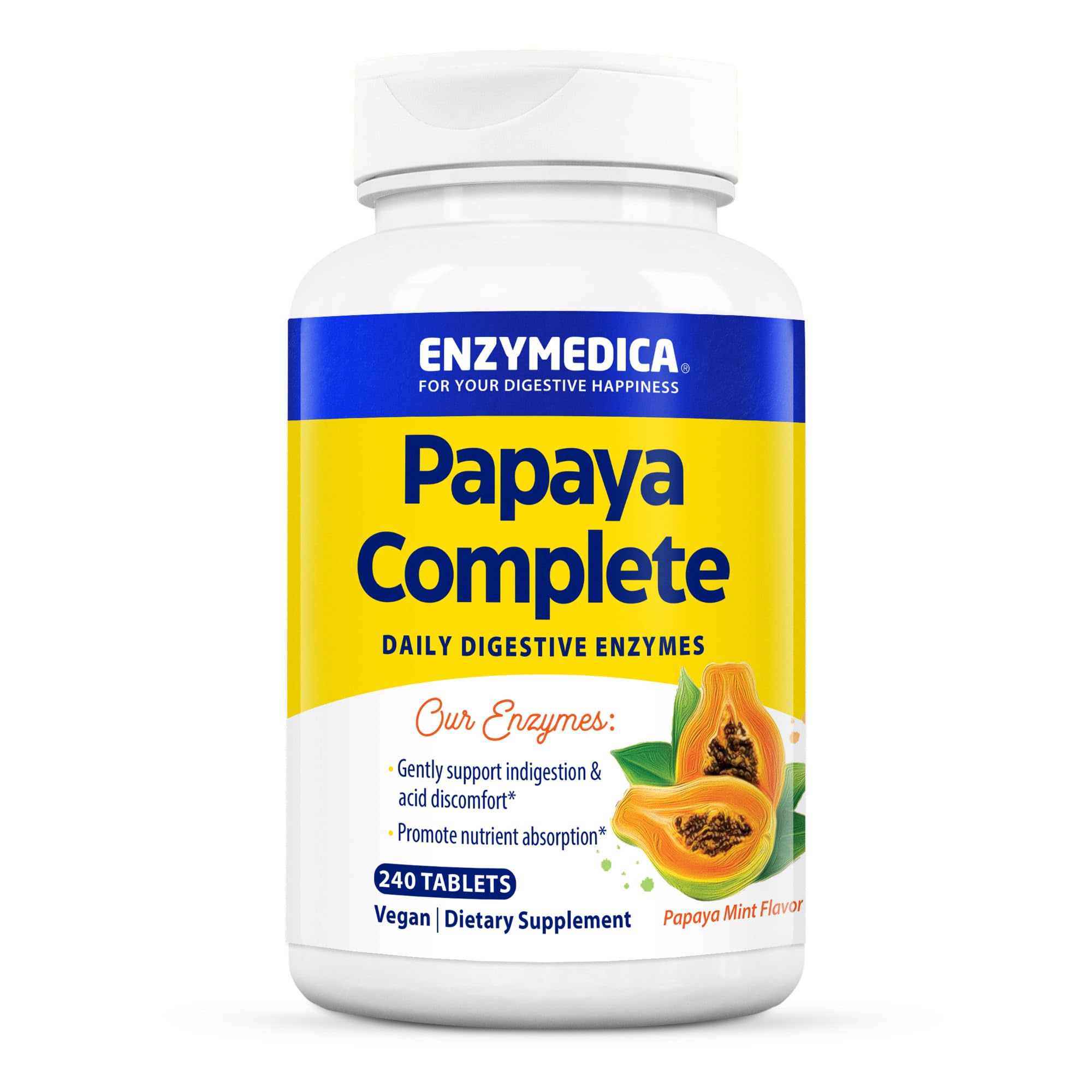 Amazon.com: Enzymedica Papaya Complete, Daily Digestive Enzymes with ...