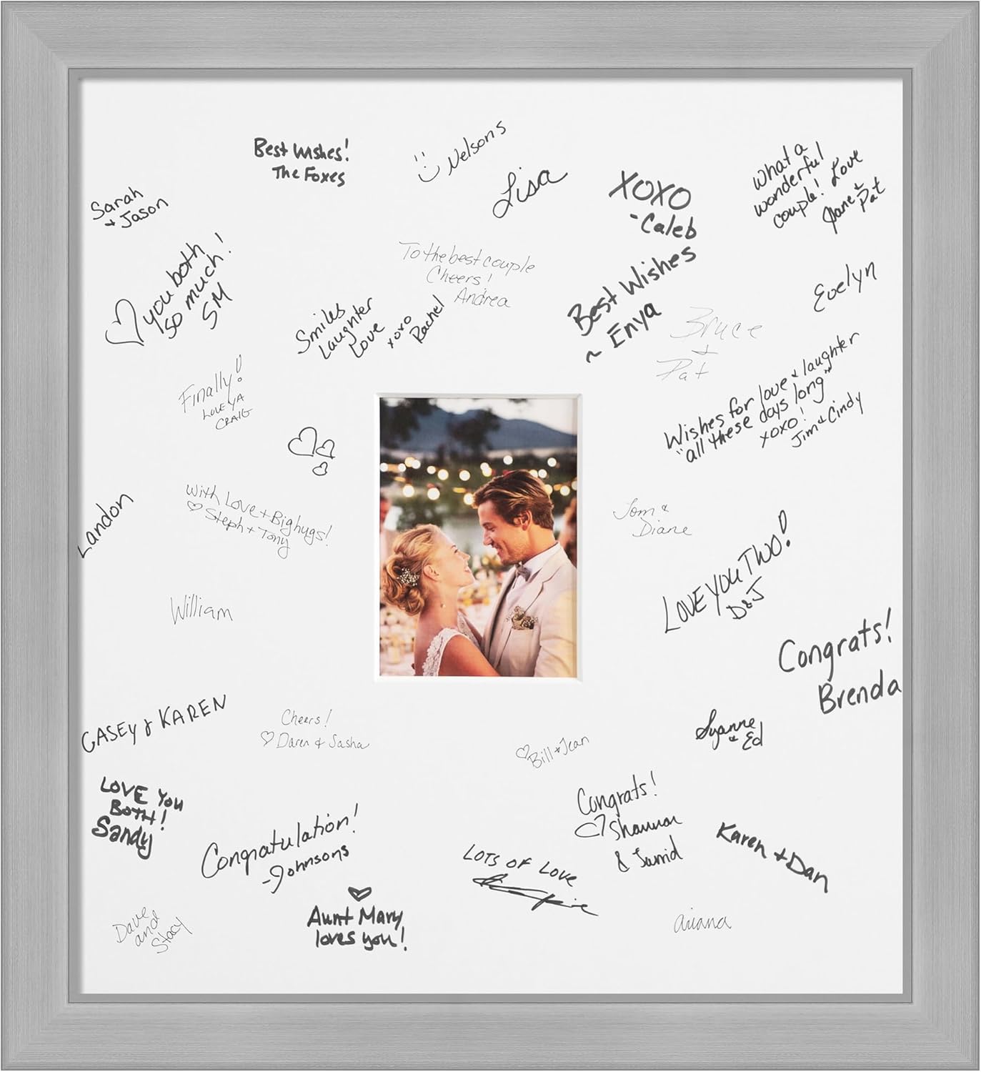 Amazon.com - Amanti Art Signature Mat 5x7 Picture Frame, Photo Frame ...