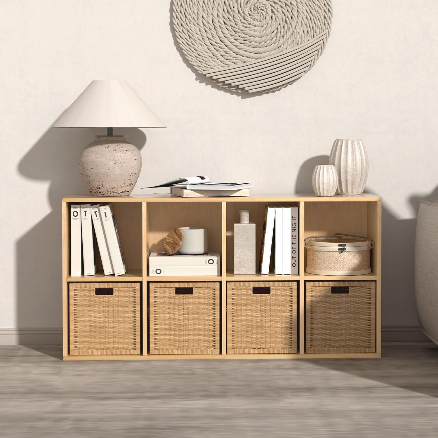 Amazon.com: NewBeth Wooden Cube Storage Organizer with Closed Back ...