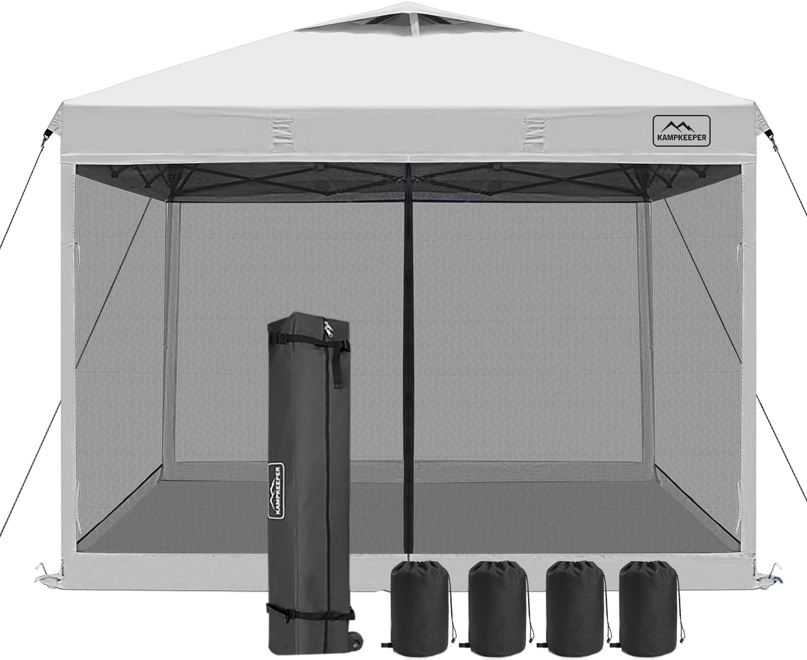 Amazon.com : KAMPKEEPER Outdoor 10'x10' Pop Up Screened Canopy Tent ...