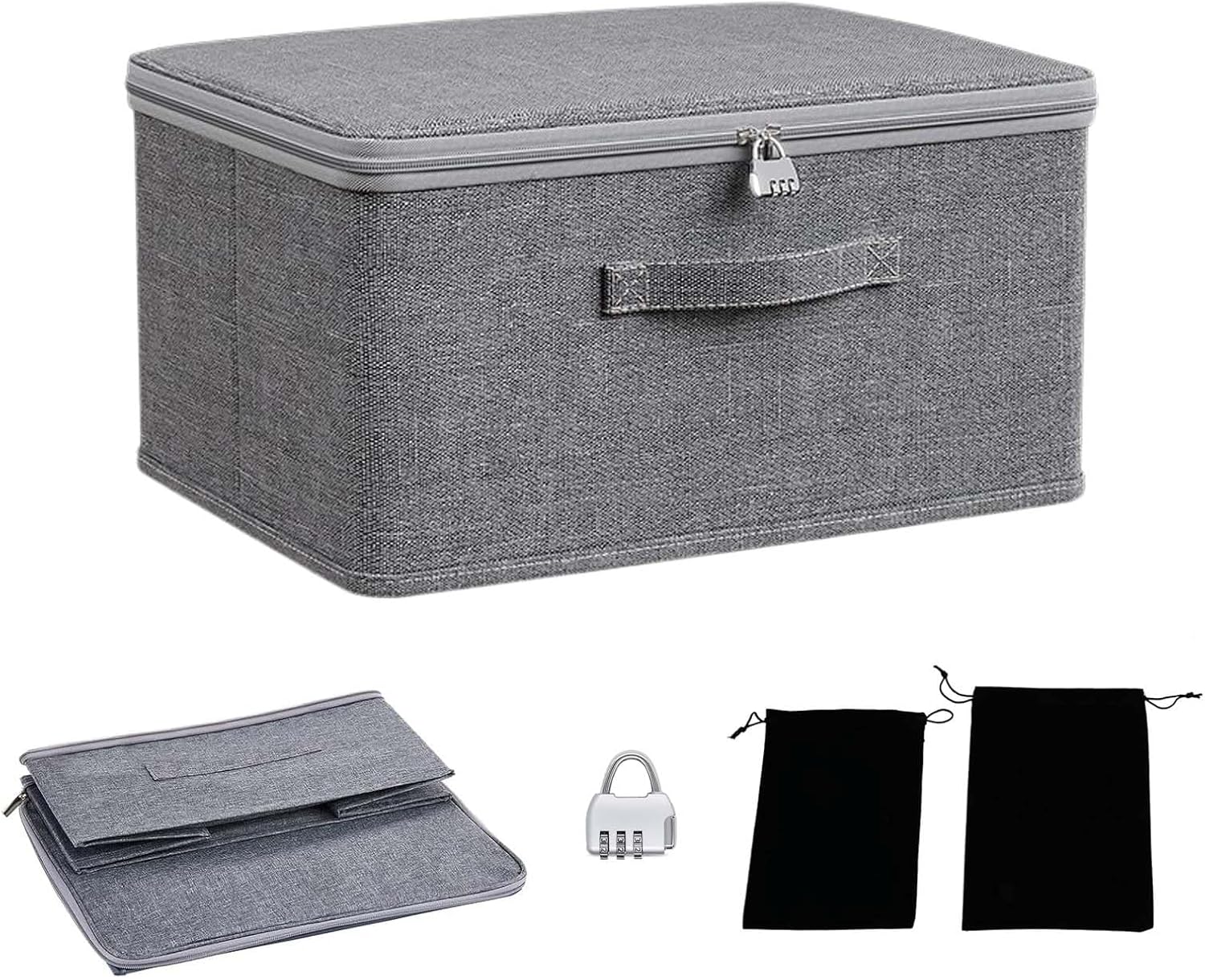 Amazon.com: Discreet Lockable Sex Toy Box Storage with 2 Bags, Adult ...