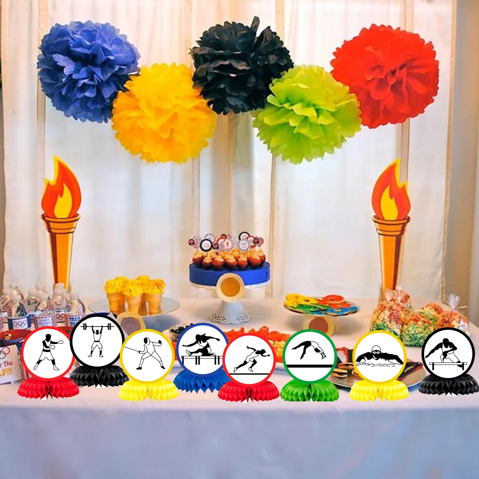 Olympic Party Decorations DIY Olympic Games Decor Olympic Ring Vases
