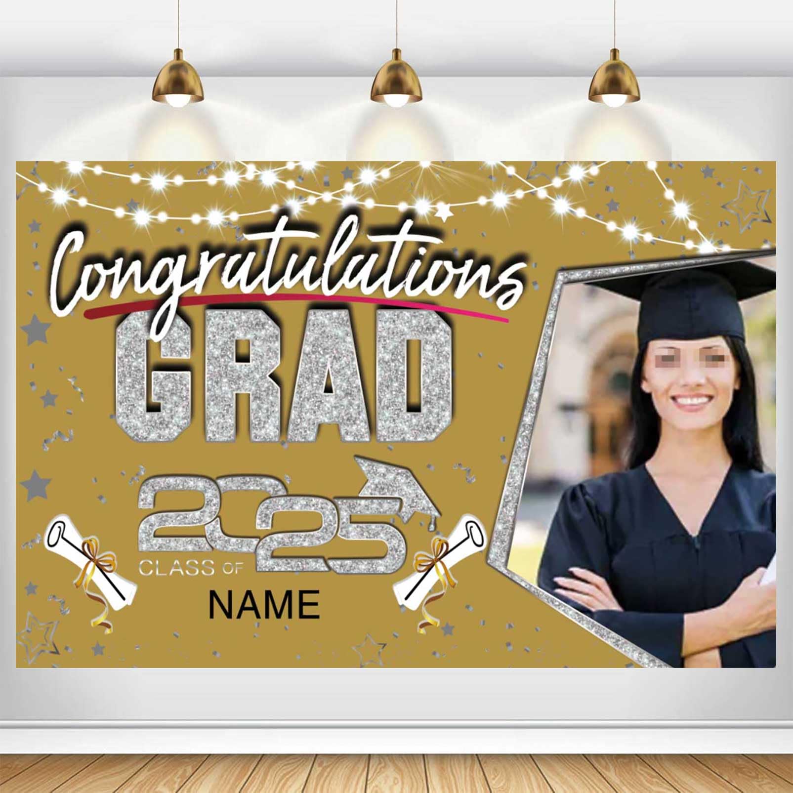 Amazon.com: AUBAO Custom Graduation Party Decorations 2025 ...