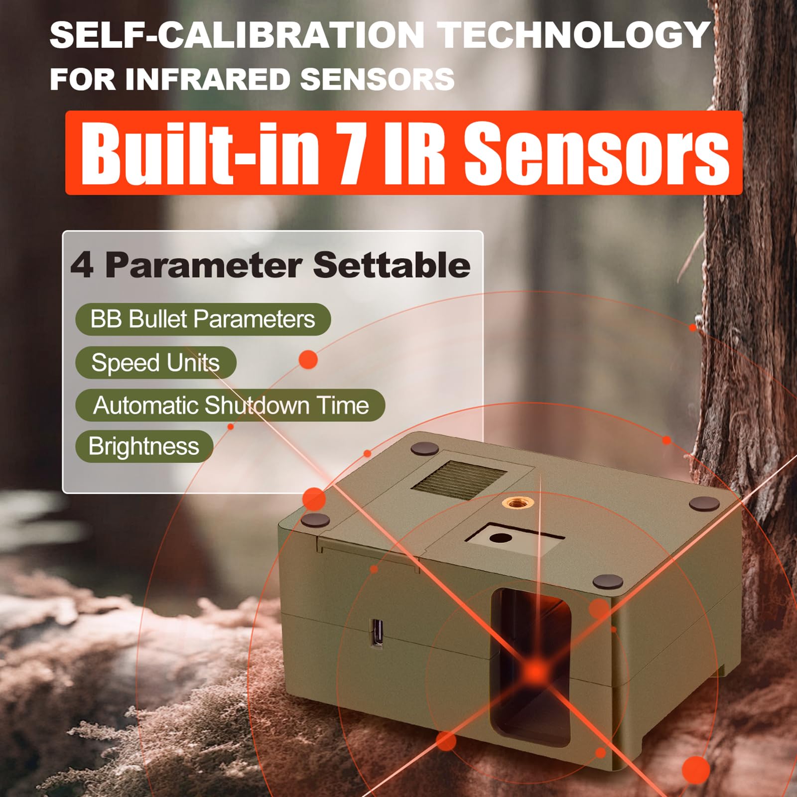 Snapklik.com : ZOHAN ZH3200 Airsoft Chronograph, Gun Speed Tester BBS ...