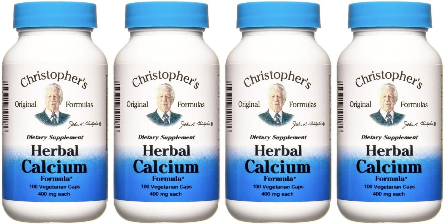 Amazon.com : Herbal Calcium 100 CAP, pack of 4 : Herbal Supplements ...