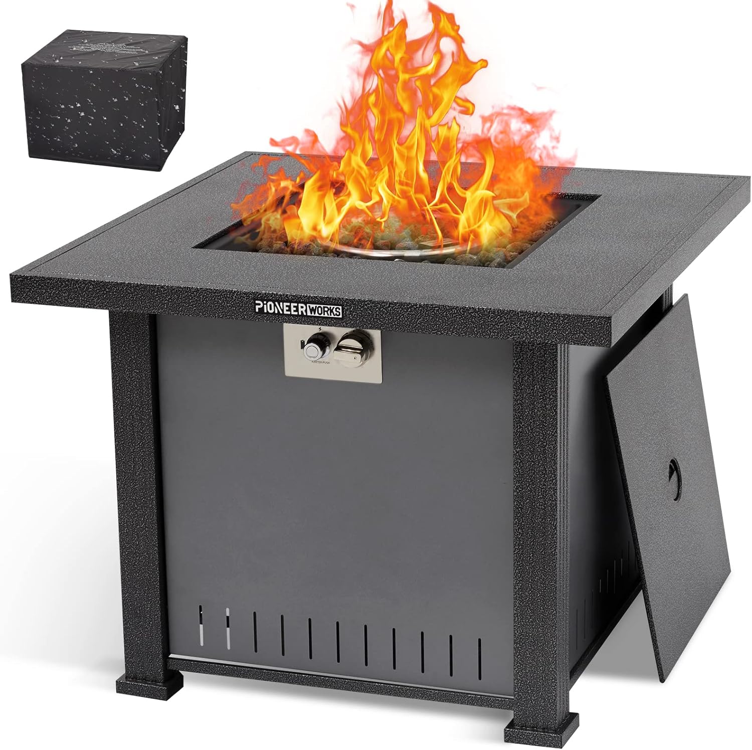 Amazon.com: 32 Inch Propane Fire Pit Table, PioneerWorks 50000BTU ...