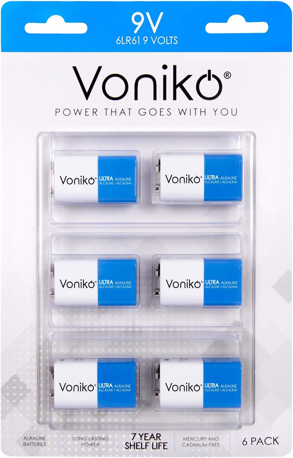 Amazon.com: 9V Rechargeable Batteries, 1300mAh High Capacity Lithium ...