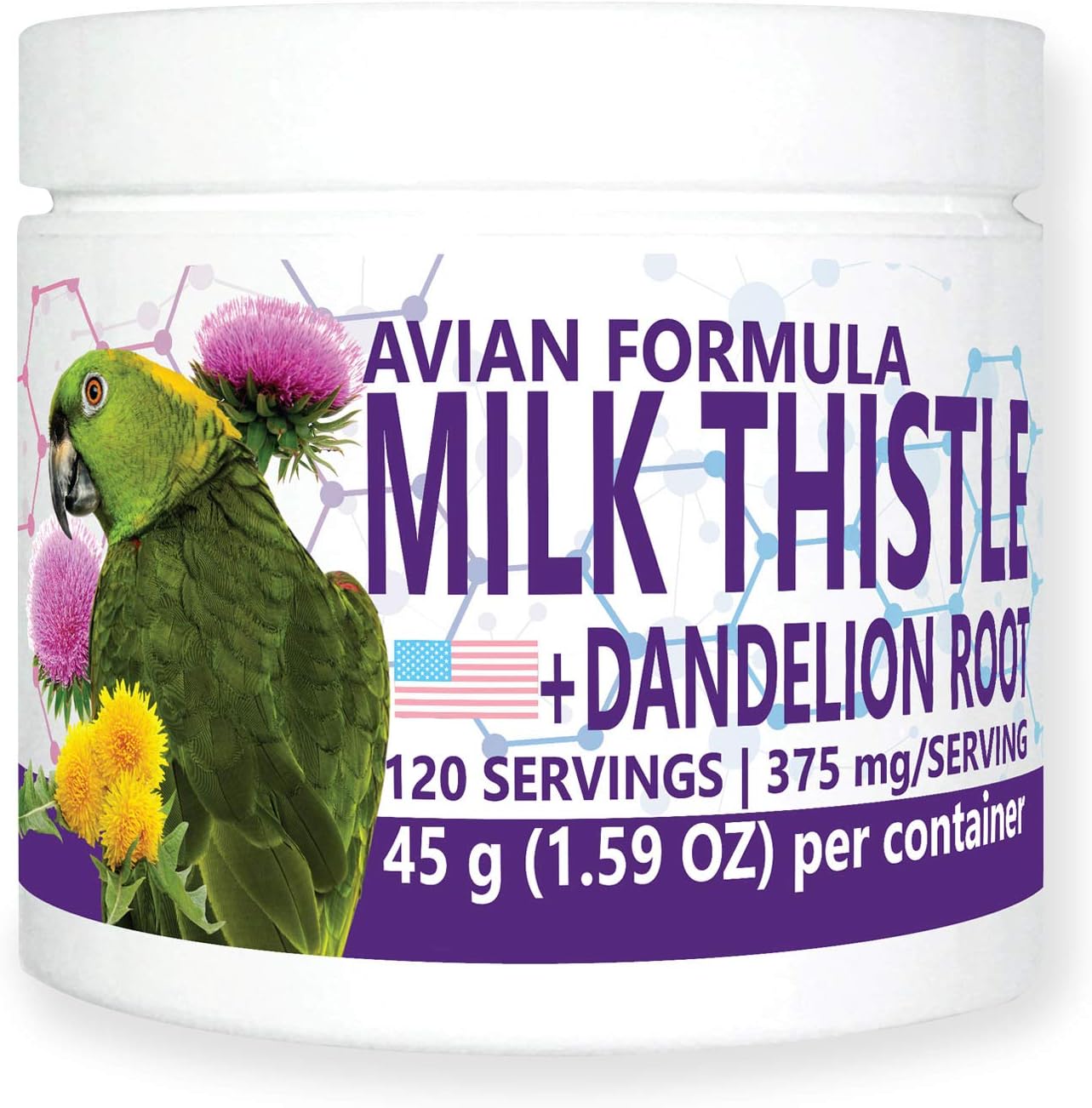 Amazon.com: Avian Milk Thistle + Dandelion Root Dietary Supplement for ...