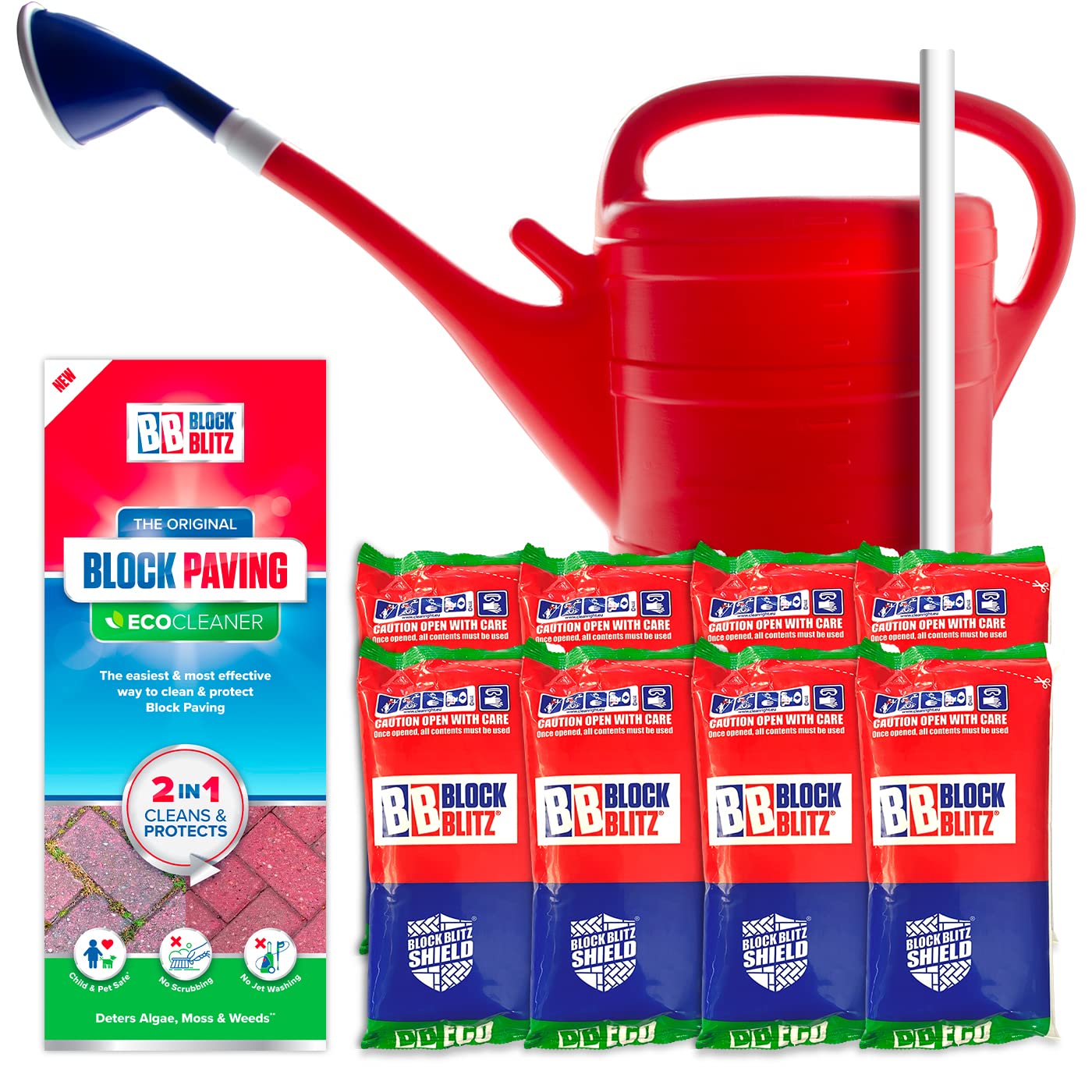 Buy Block Blitz Block Paving Eco Cleaner Starter Kit: Includes 8 x 390g ...
