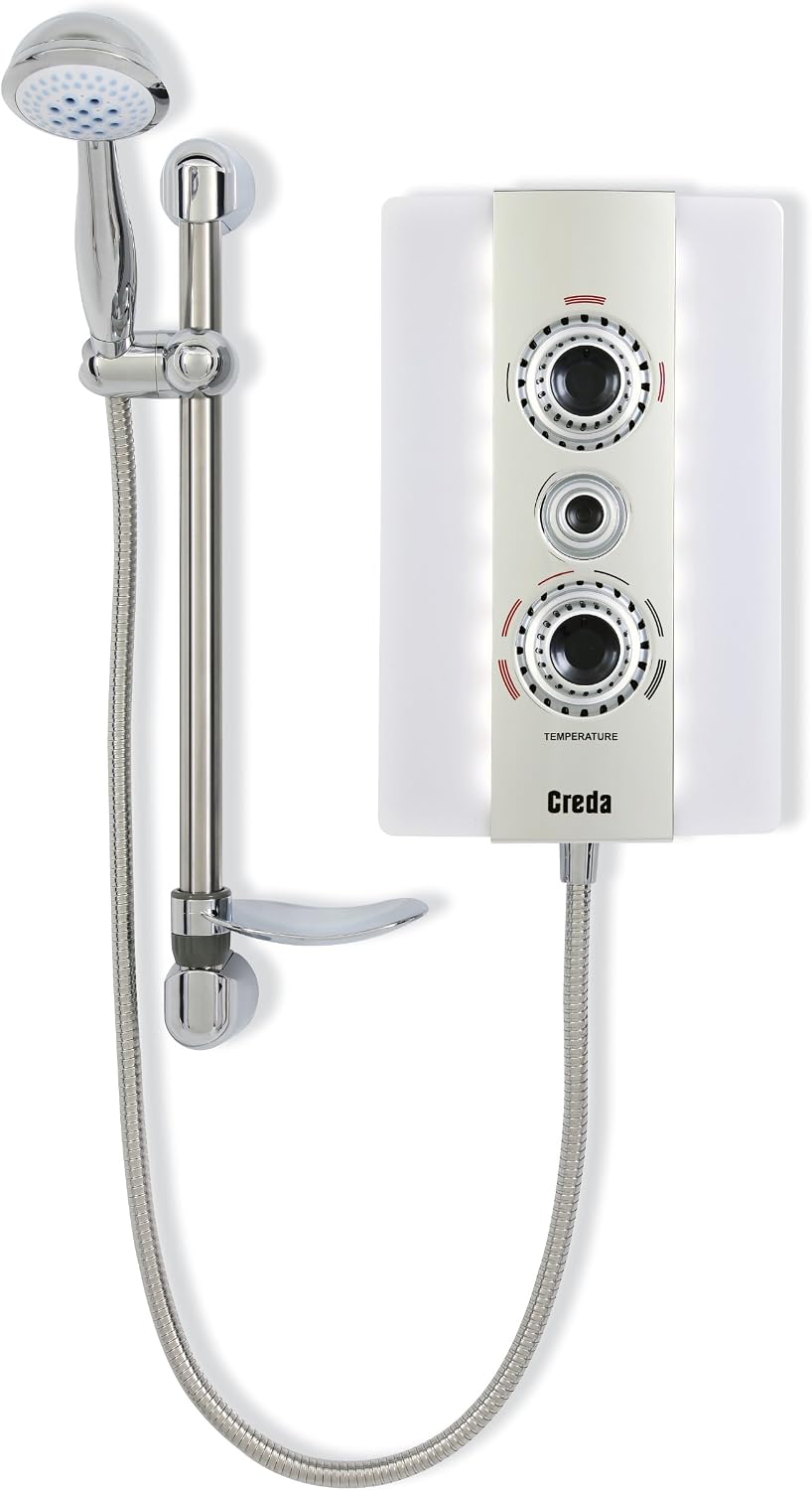 Creda AquaAmbiance 9.5kW LED Electric Shower - White (Old Version ...