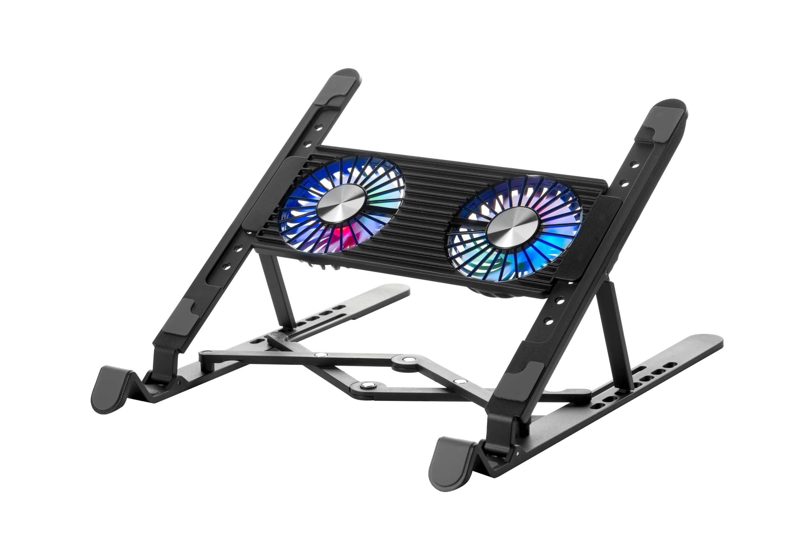 Tarkan Foldable Laptop Stand with Cooling Fan, Adjustable Height ...