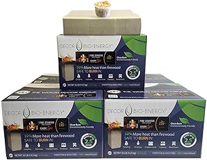 Décor Bio-Energy Firewood Bio Bricks - 90 ct : Amazon.ca: Toys & Games