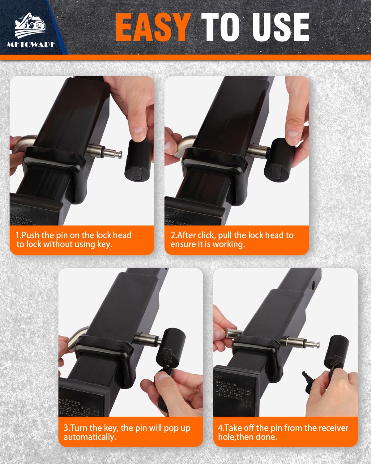 Snapklik.com : METOWARE Right-Angle Receiver Lock For Class I-IV ...