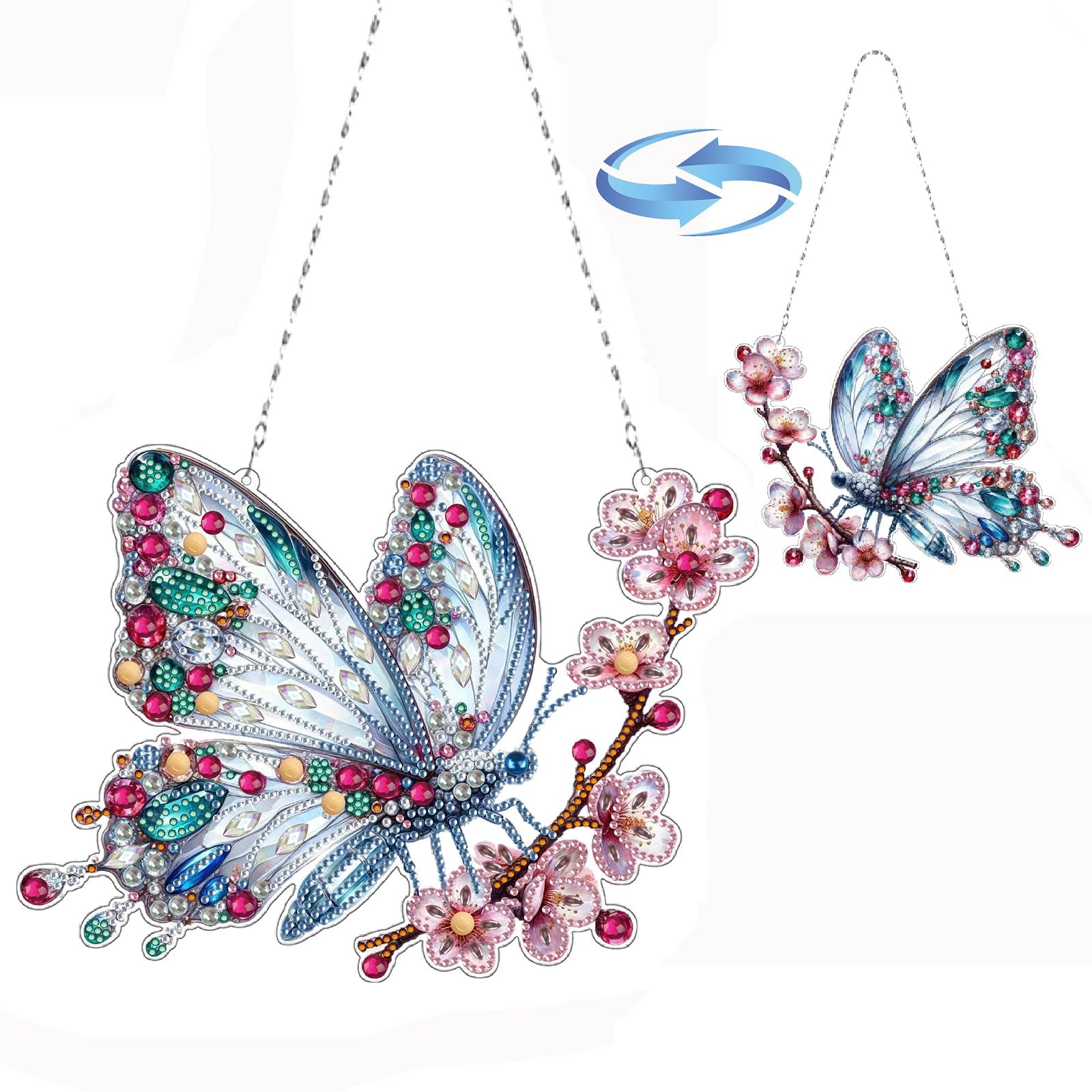 Amazon.com: Generic DIY Hanging Diamond Pendant Special Shaped Crystal ...