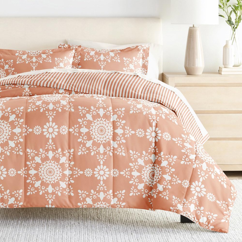 Amazon.com: LINENS & HUTCH Bedding Bundle, Patterned Microfiber ...