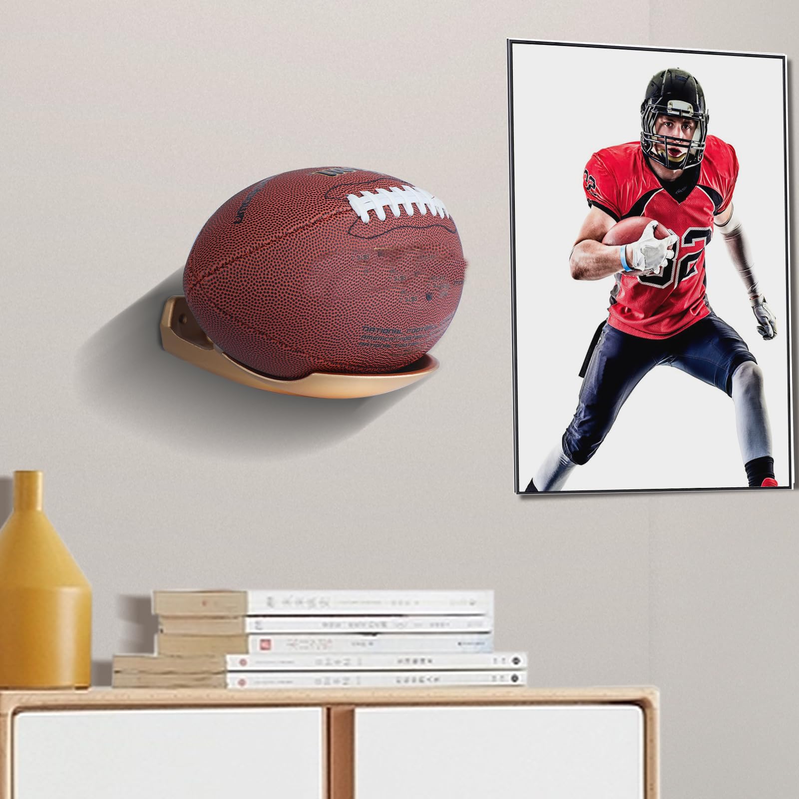 Snapklik.com : JQSKUNP Cast Aluminum Wall-Mounted Ball Holder Display ...