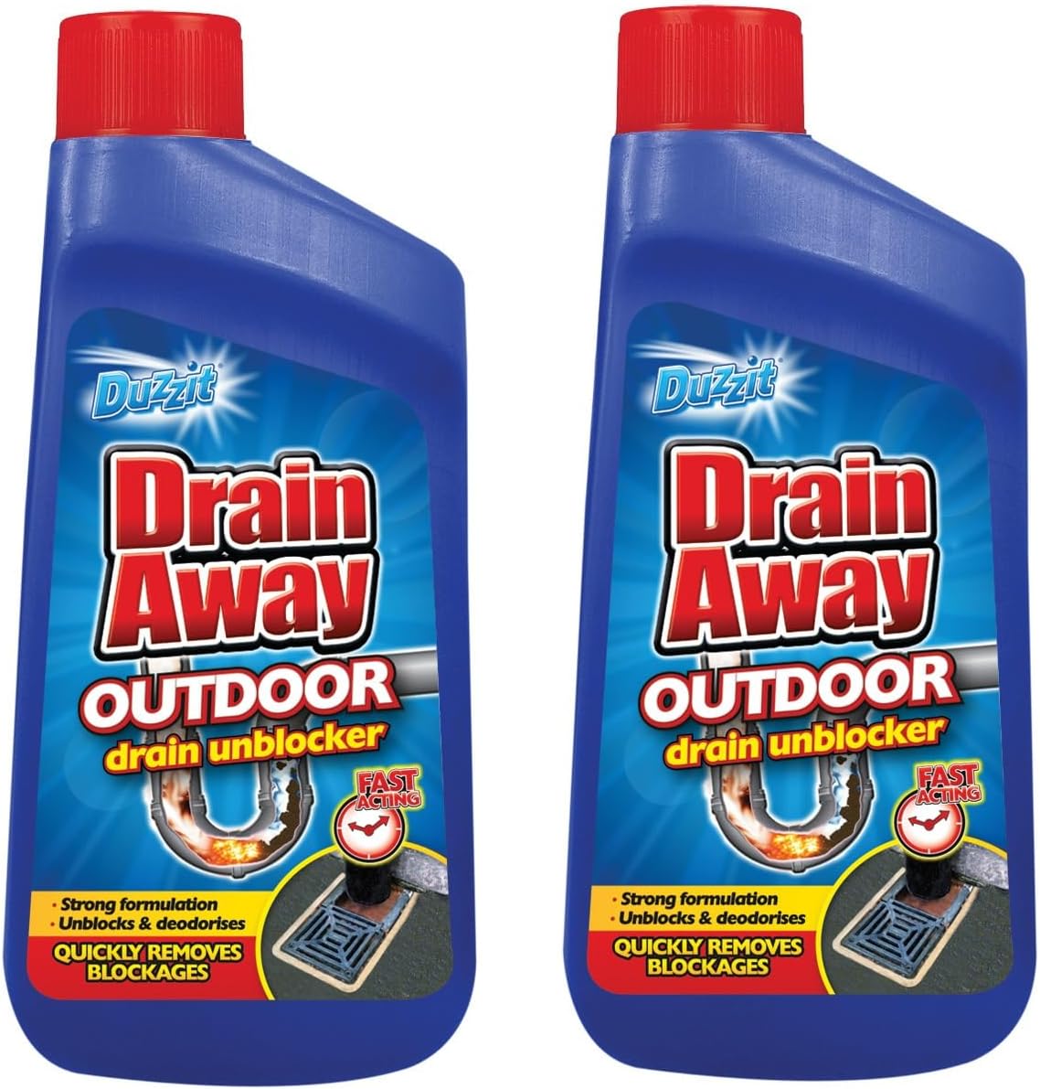 Outdoor Drain Cleaner (2 Pack, 400ml Each) – Heavy-Duty Outdoor Drain ...