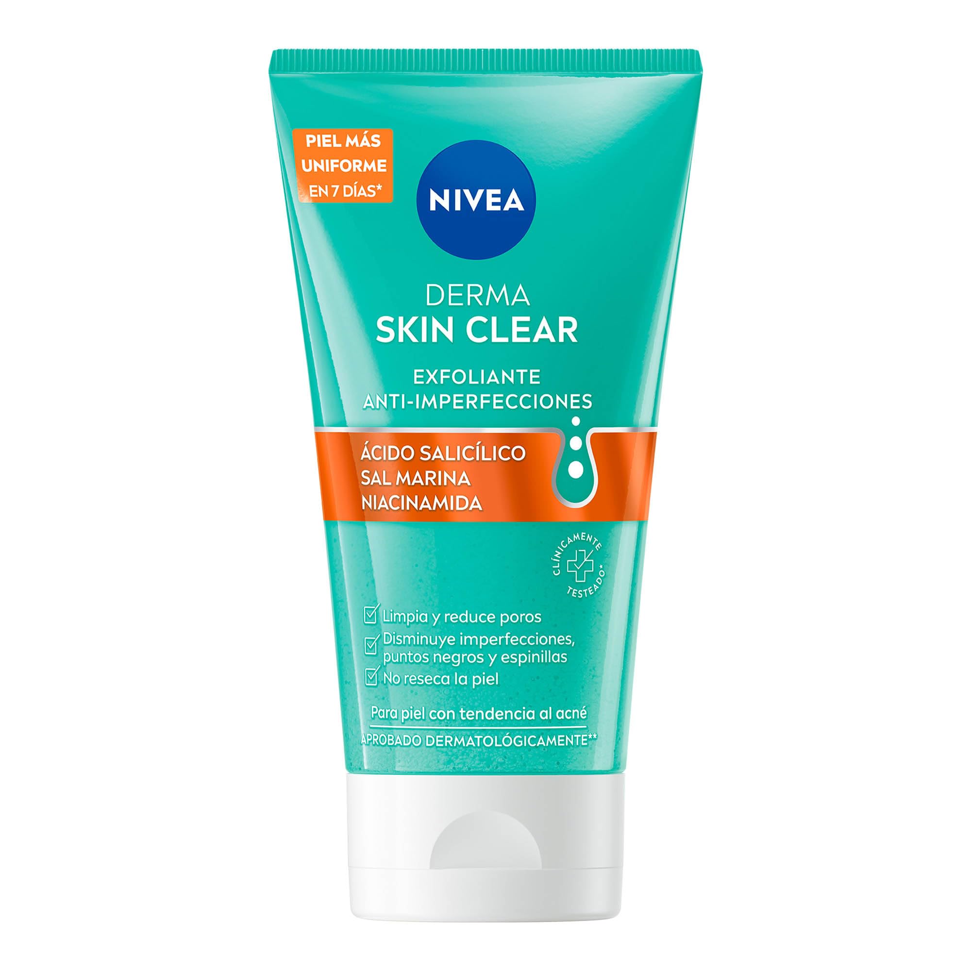 NIVEA Derma Skin Clear Exfoliante Anti-imperfecciones (150 ml) : Amazon ...