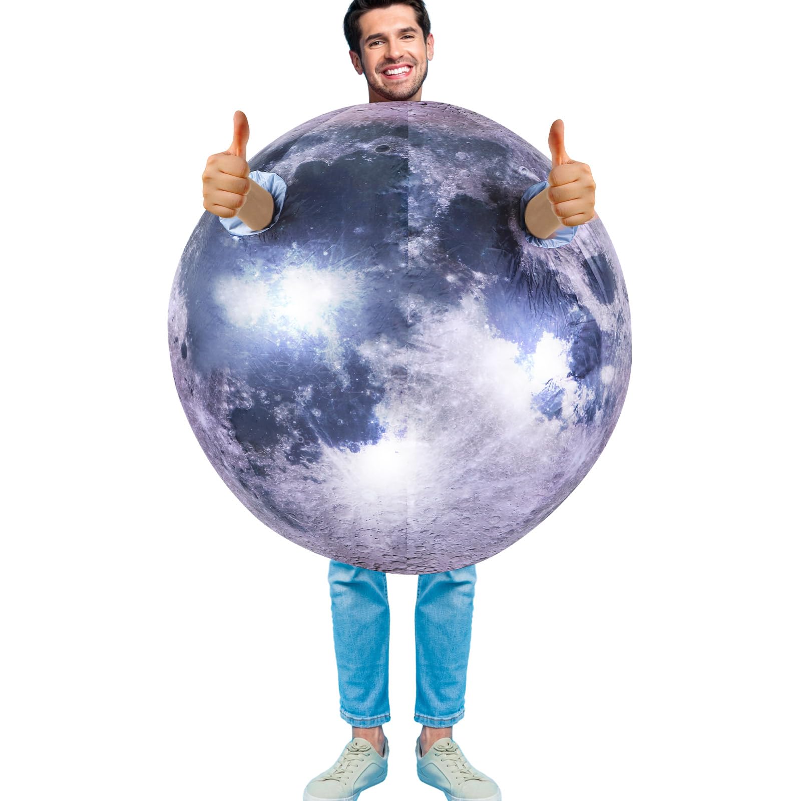 Amazon.com: Croloose Inflatable Moon Costume with Led Lights Halloween ...