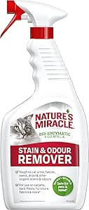 Nature's Miracle Cat Stain & Odour Remover - Bio-Enzymatic Formula 709ml, White : Amazon.co.uk ...