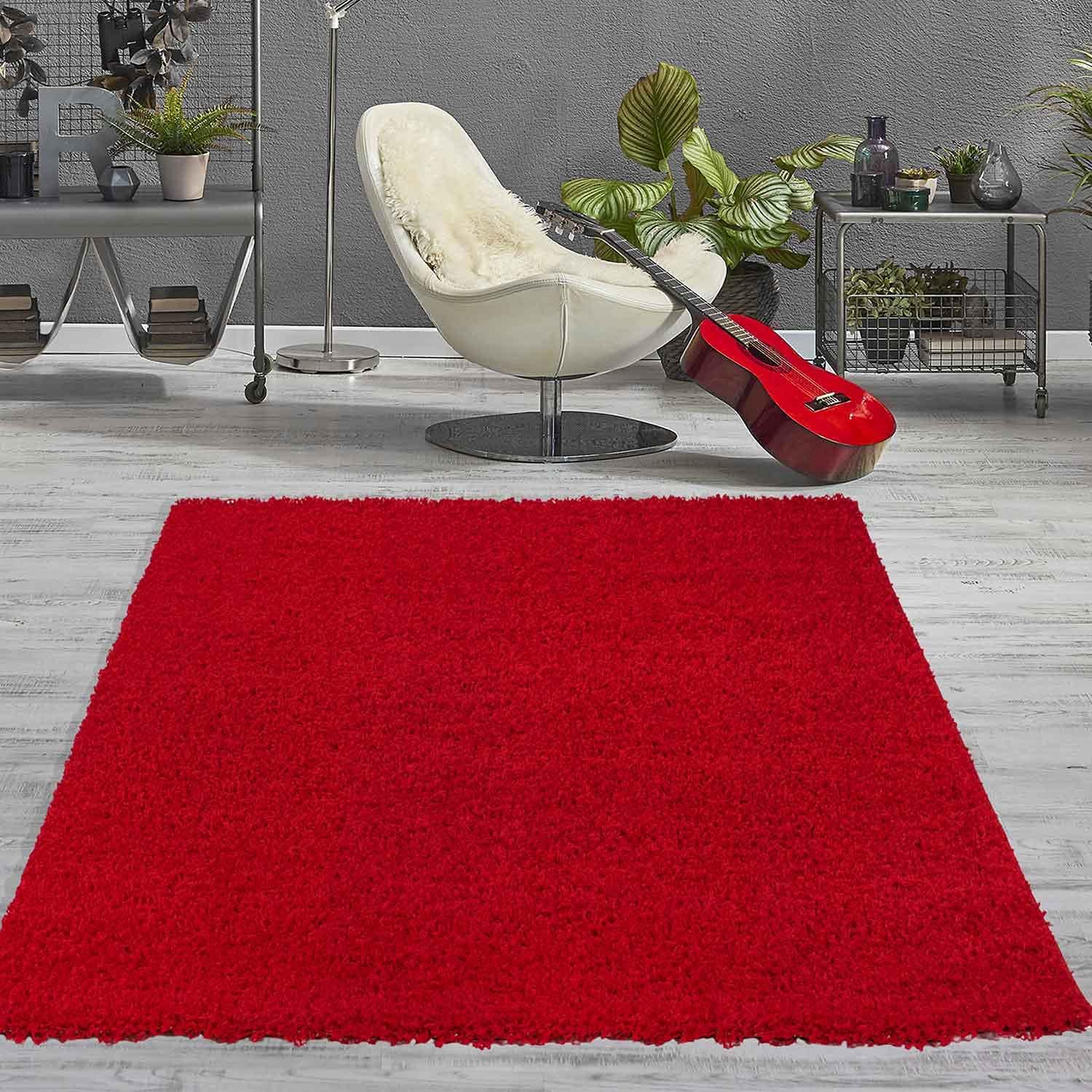 VIMODA Prime Tapis Shaggy Couleur Shaggy Poils Tapis Moderne pour Salon Chambre, Dimensions: 150 ...
