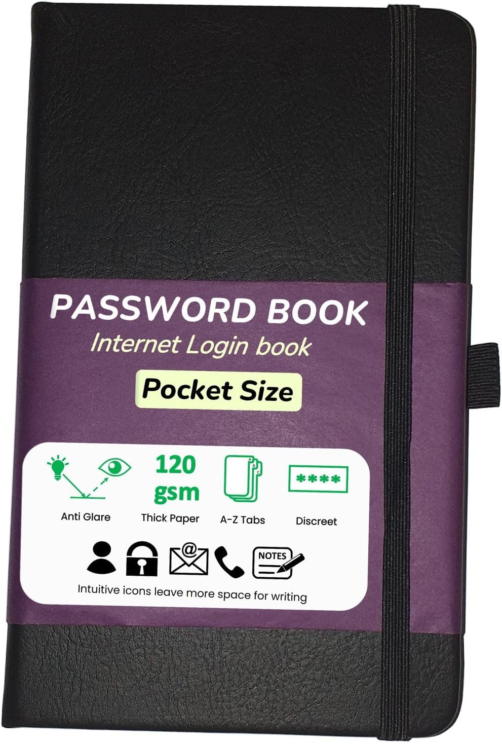 Password Book for Log in, Small Notebook Pocket Size, Password Book ...