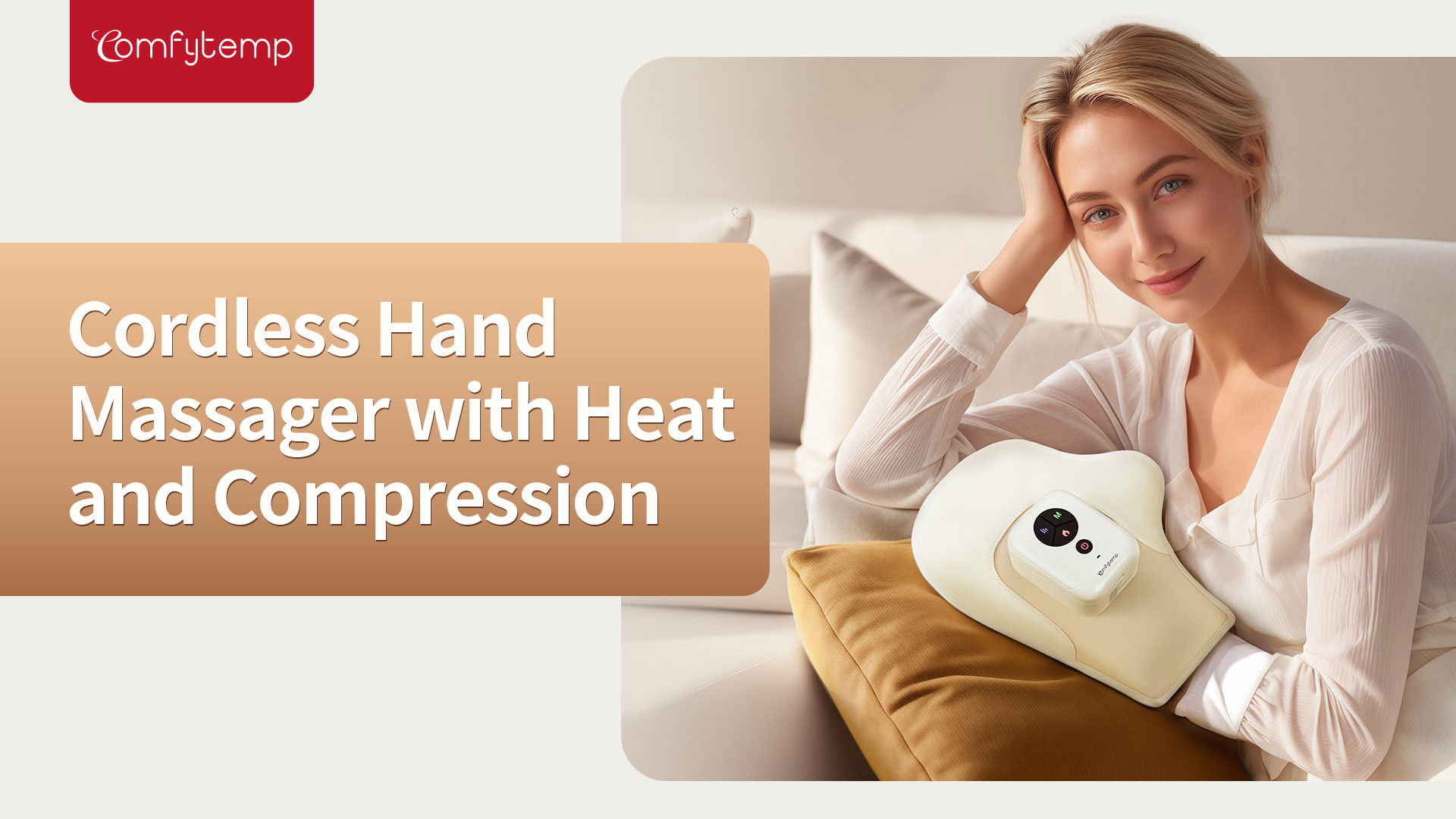 Watch Comfytemp Hand Massager with Heat and Compression on Amazon Live
