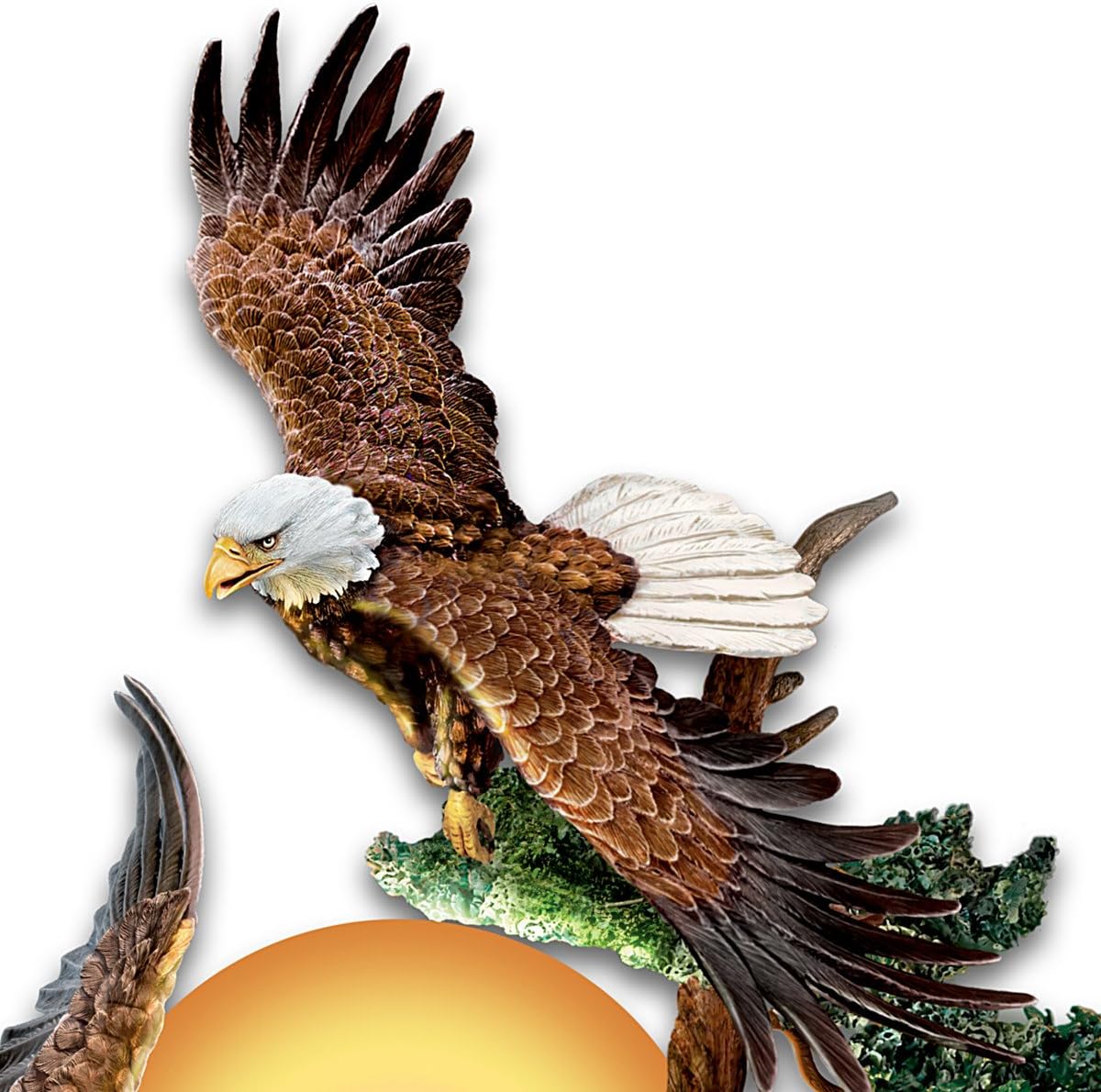 Buy The Bradford Exchange Illuminated Eagle Wall Decor: Sculpted Eagle ...