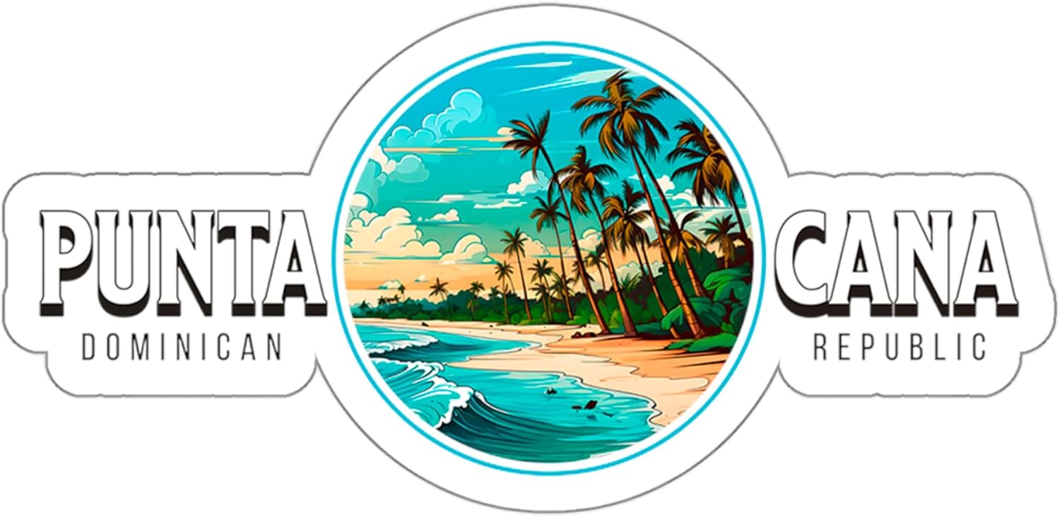 Amazon.com: No Thorns Media Punta Cana Dominican Republic Sticker ...