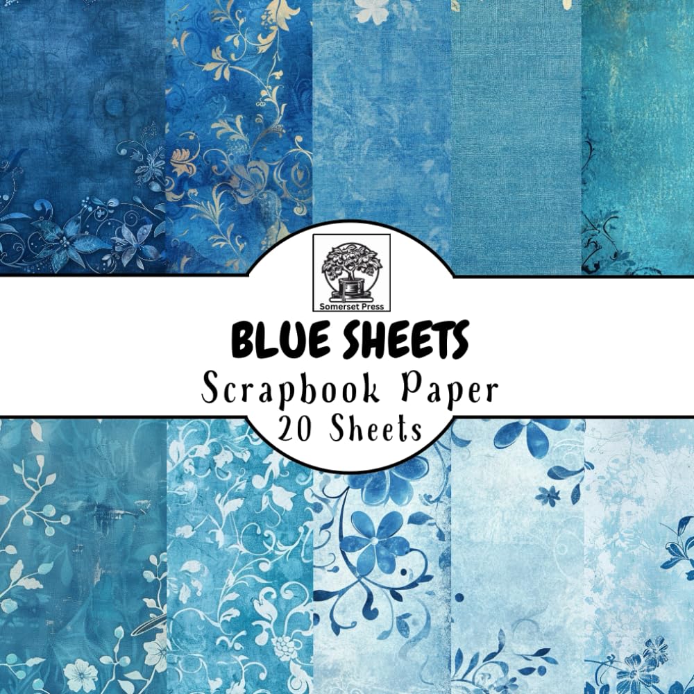 Blue Sheets Scrapbook Paper: 20 Double-Sided Sheets for Scrapbooking ...