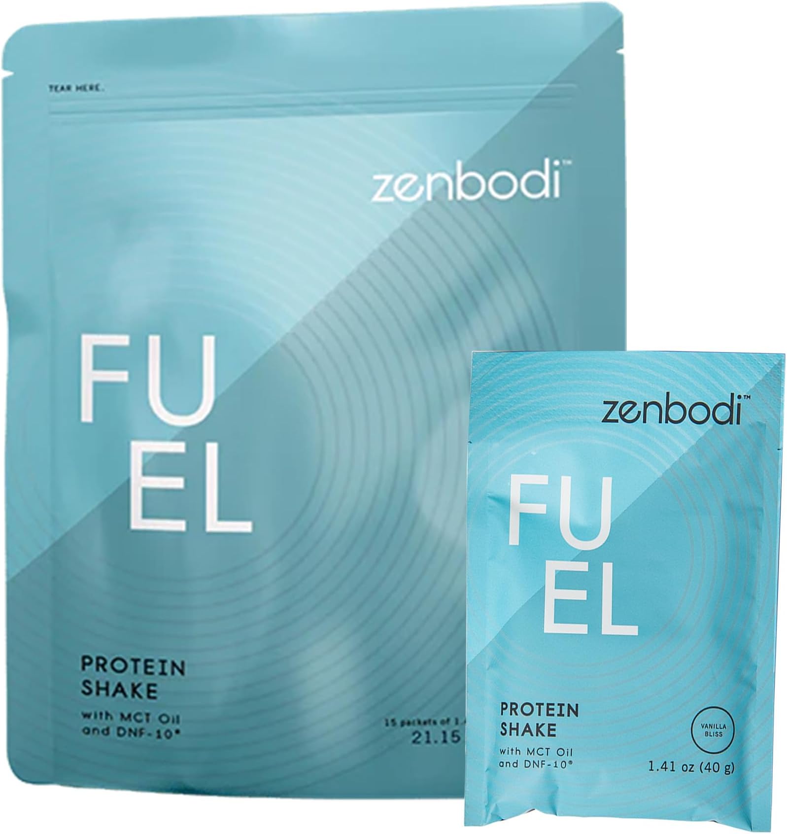 Amazon.com: zenbodi Fuel Protein Powder - 15 Packets Per Bag, Vanilla ...