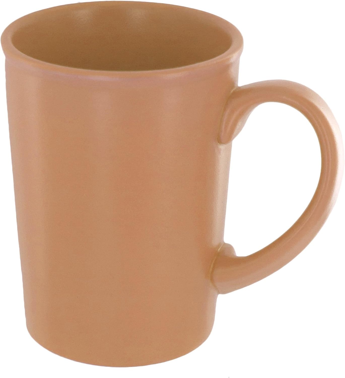 Amazon.com | Kole Imports Peach Ceramic Cafe Mug with Twist Handle ...