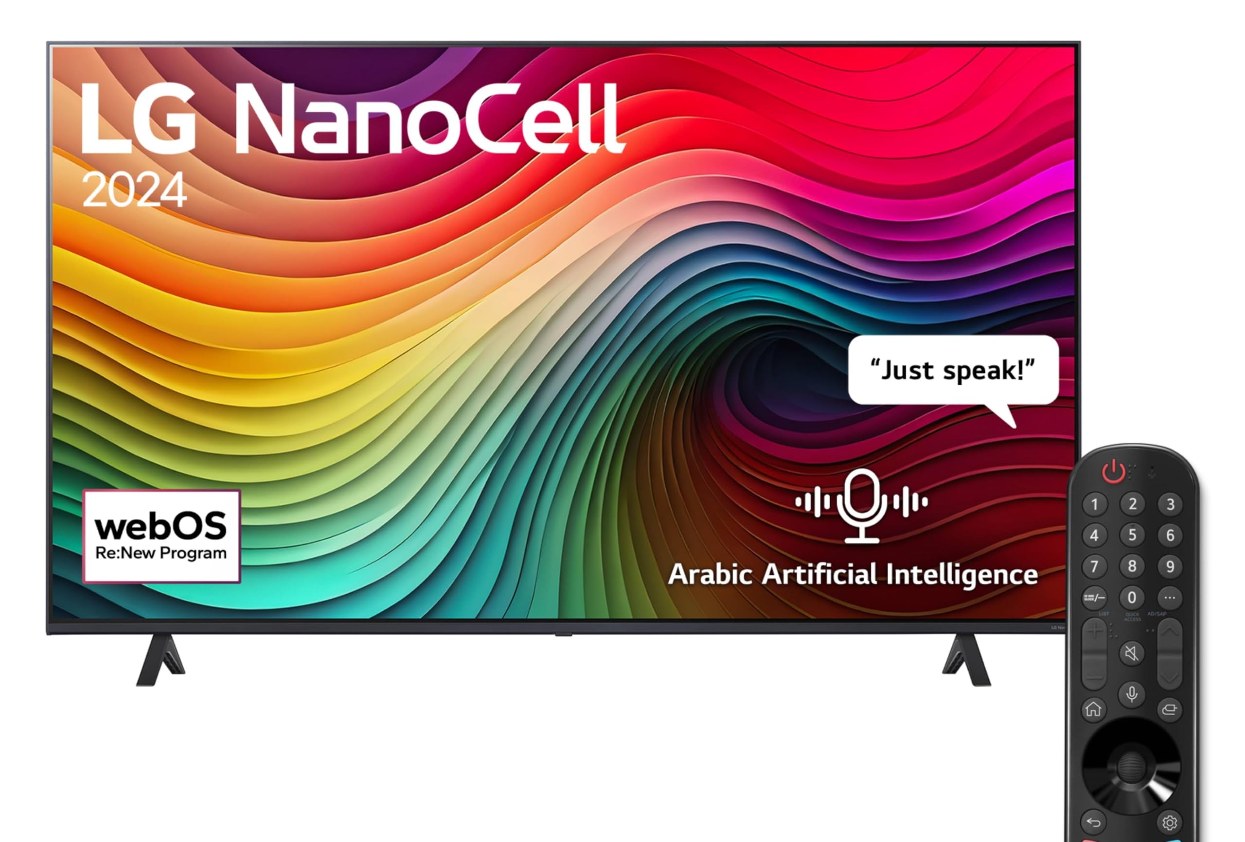 LG 55 Inch NanoCell NANO80T 4K Smart TV AI Magic remote HDR10 webOS24-55NANO80T6A (2024): Buy ...