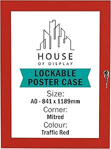 Lockable Poster Case A0(841 x 1189mm) for Displaying Information ...