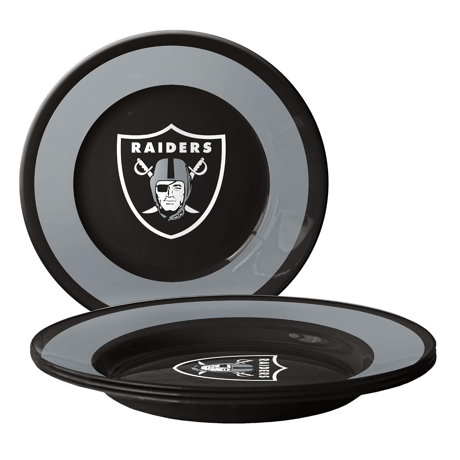 NFL Oakland Raiders Plastic Plates, 4-Pack : Amazon.in: Sports, Fitness ...