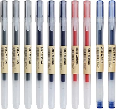 Amazon.com: Muji 0.5mm Gel Pens - Pack of 10 Cap Type Smooth Ballpoint ...