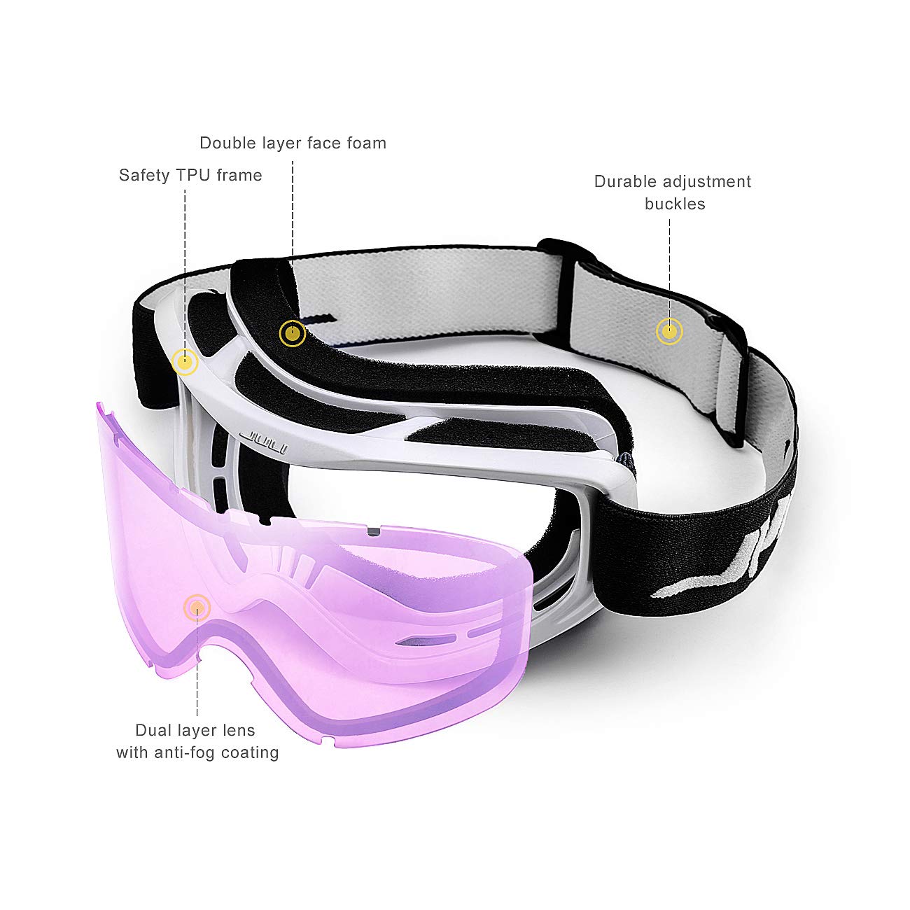 Snapklik.com : JULI Kids Ski Goggles,Snow Snowboard Goggles Boy Girl ...